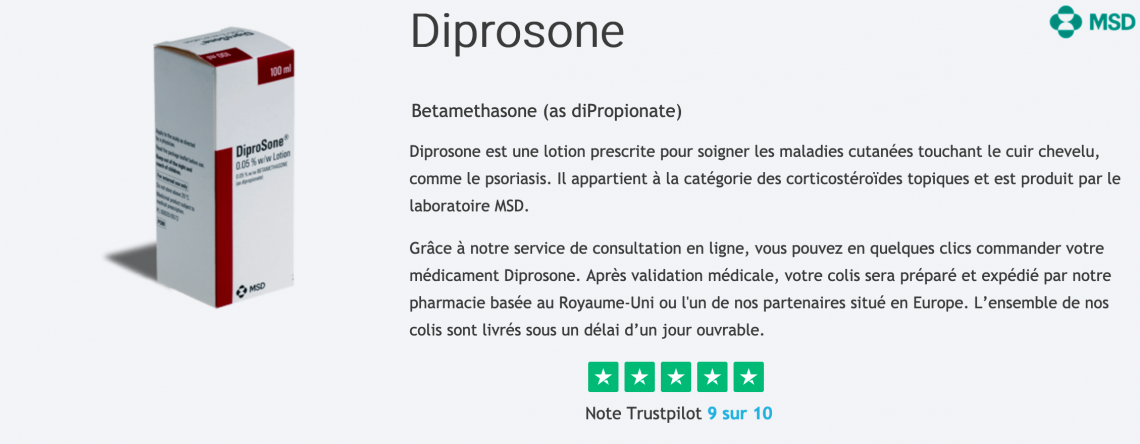 Diprosone Avis et Prix - Un Médicament Sans Ordonnance